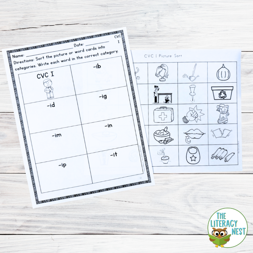 CVC Games, Worksheets and Activities for Orton-Gillingham lessons ...