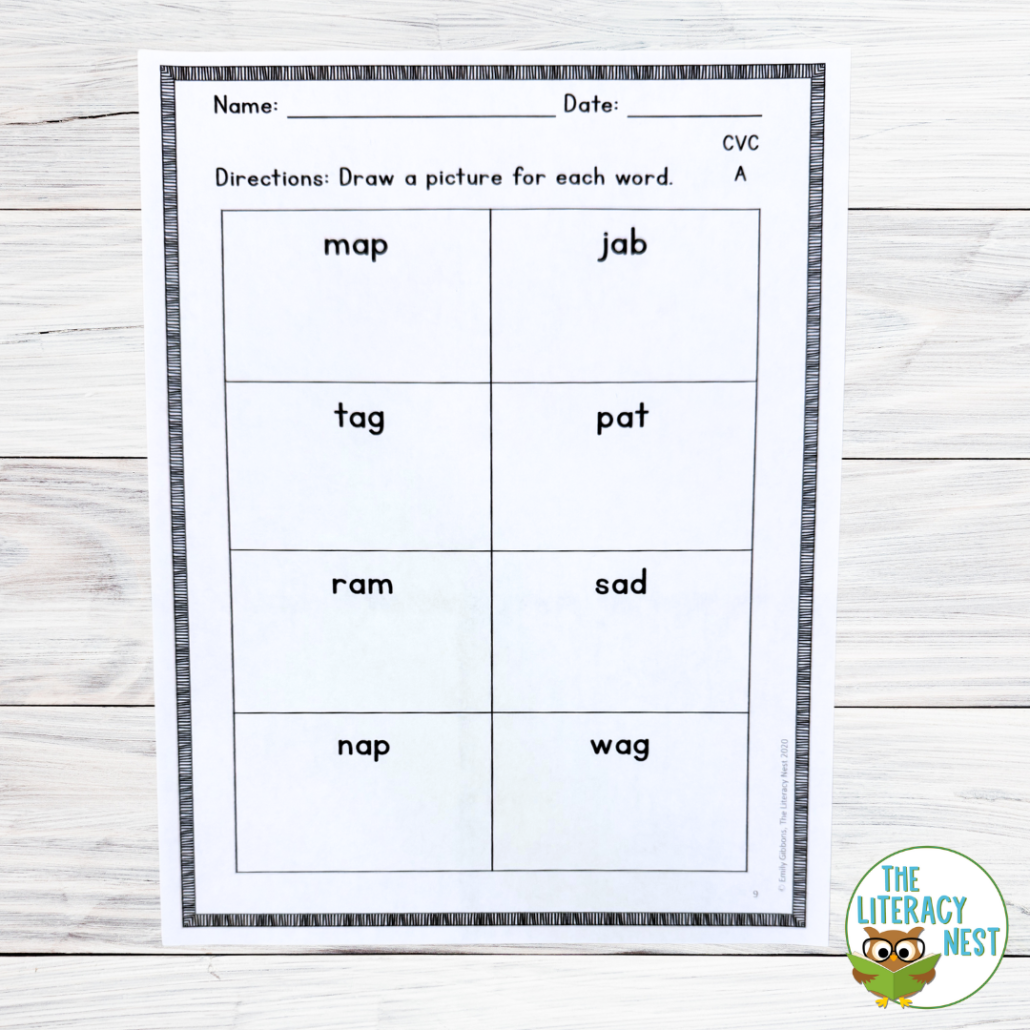 CVC Short A Phonics Activities for Orton-Gillingham Lessons - The ...