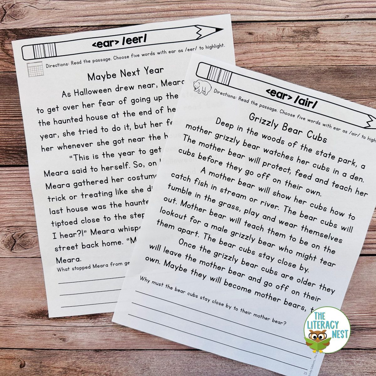 Sounds of EAR Phonics Activities for Orton-Gillingham Lessons - The ...