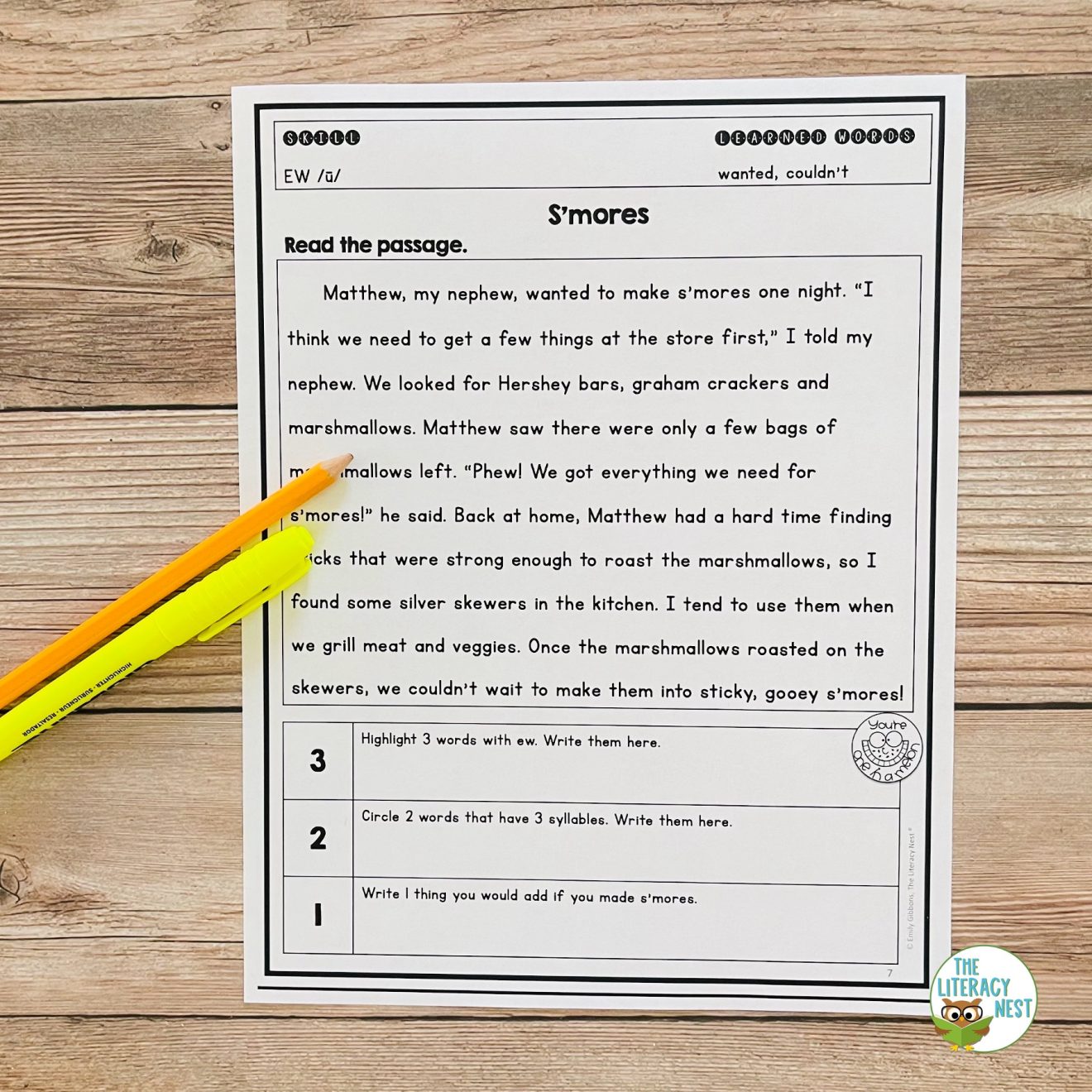 Orton-Gillingham Lessons Level 4 Decodable Passages - The Literacy Nest