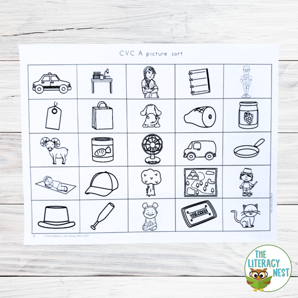 CVC Short A Phonics Activities for Orton-Gillingham Lessons - The ...