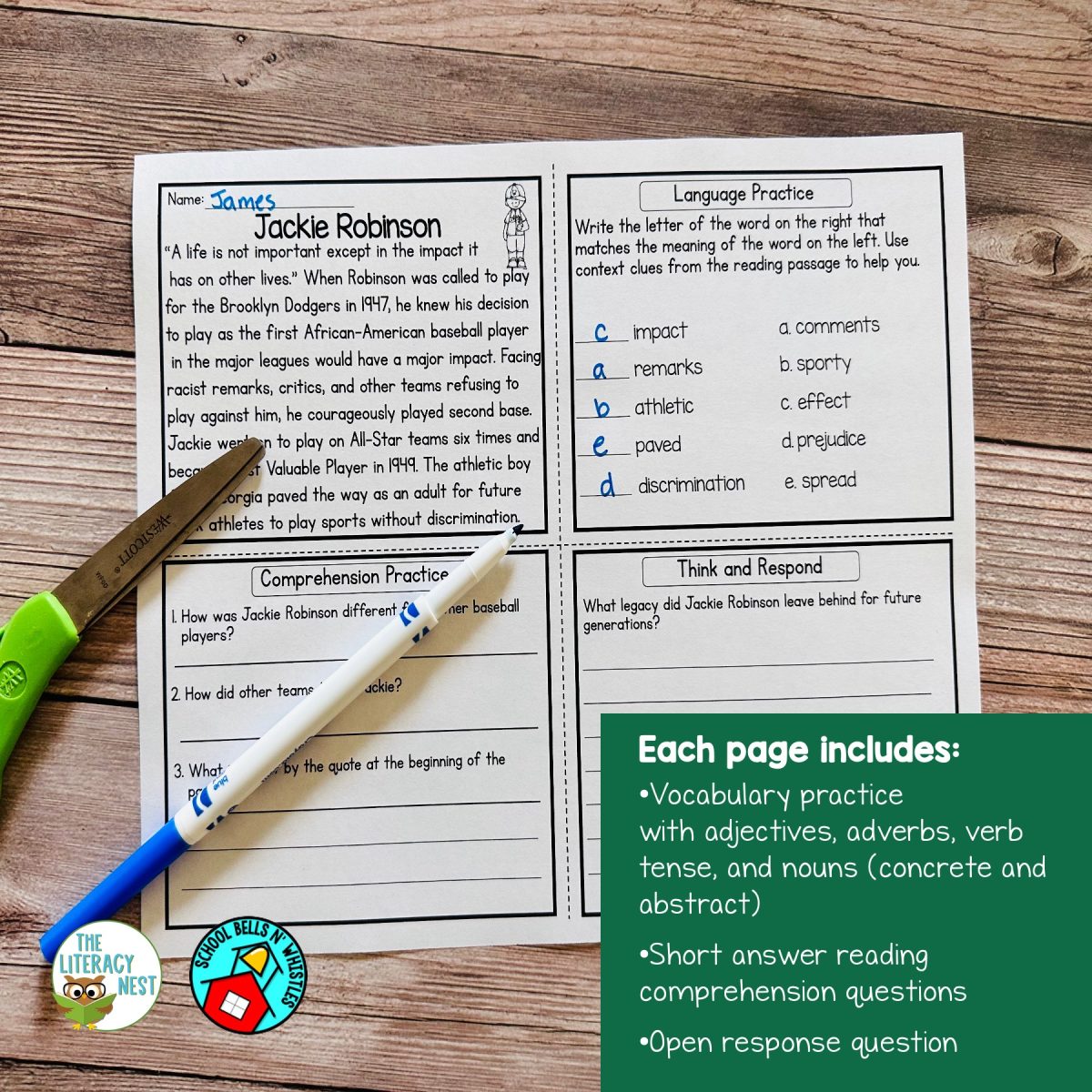 Reading Comprehension Passages for Black History Month - The Literacy Nest