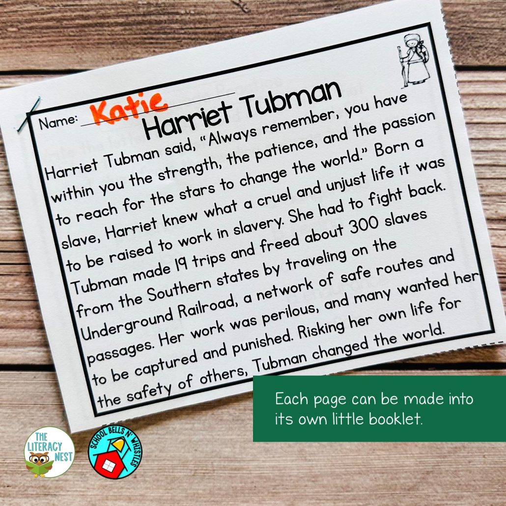 Reading Comprehension Passages for Black History Month - The Literacy Nest