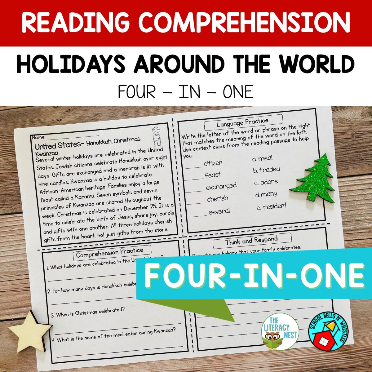 Reading Comprehension Holidays Around the World - The Literacy Nest