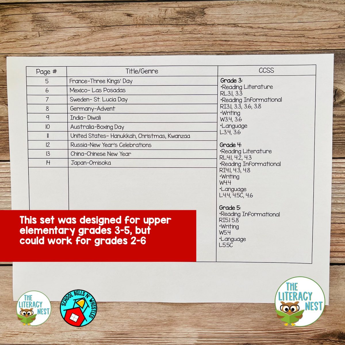 Reading Comprehension Holidays Around the World - The Literacy Nest