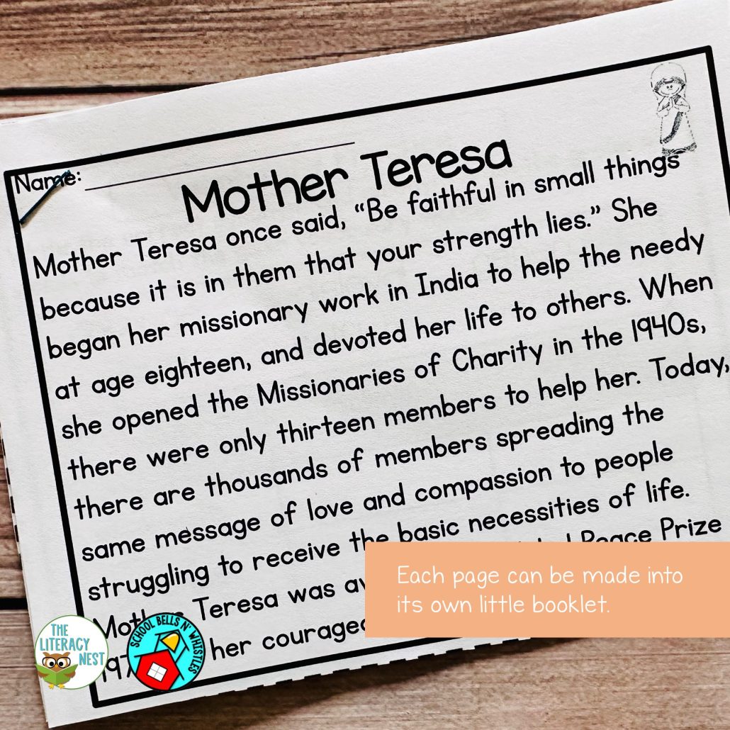 Reading Comprehension Passages for Women's History Month - The Literacy ...