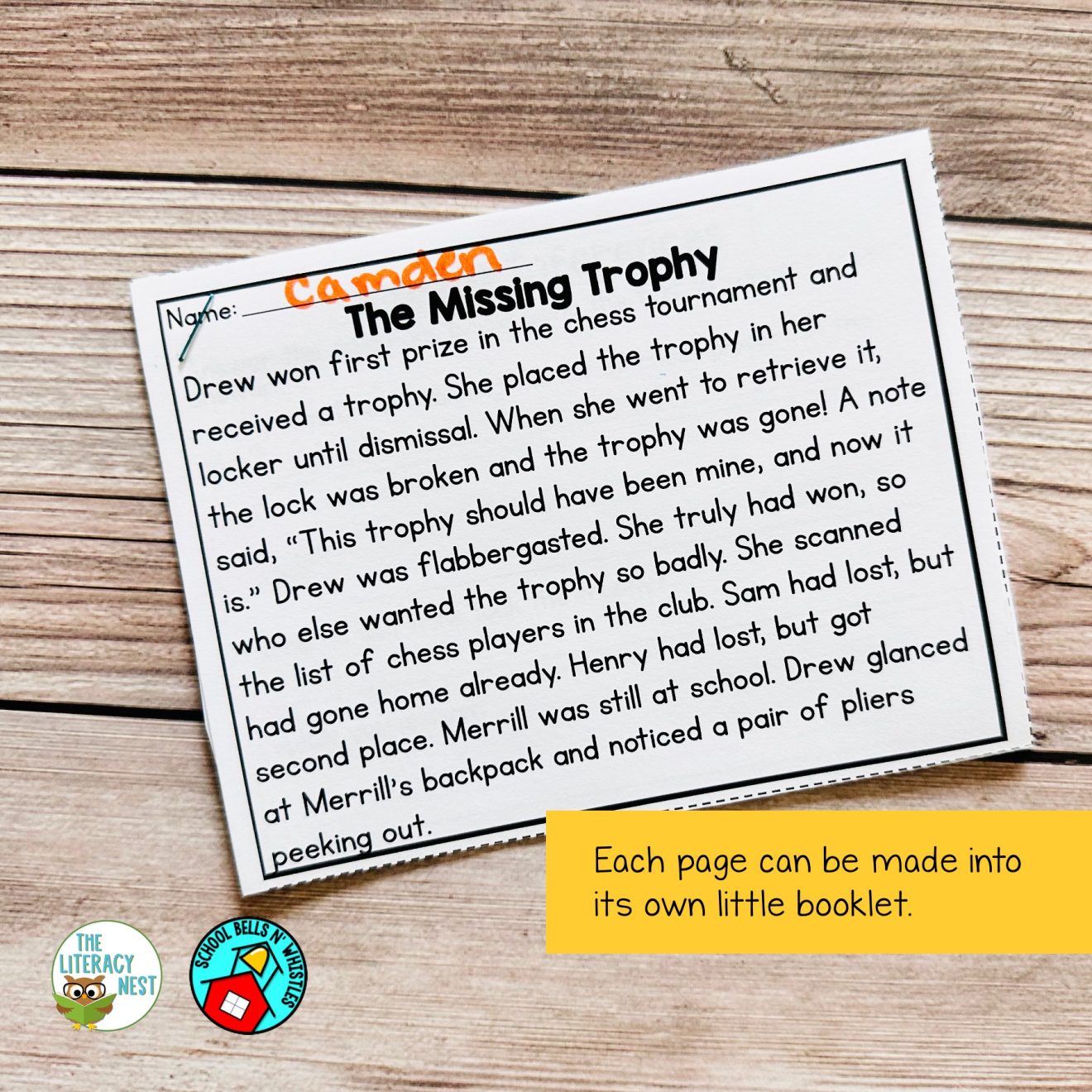 Guided Literacy Mystery Passages for Reading Comprehension - The ...