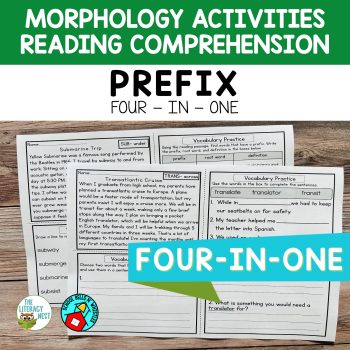 Prefix Practice for Vocabulary and Reading Comprehension - The Literacy ...