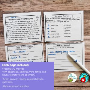 Reading Comprehension Spring Passages for Upper Elementary - The ...