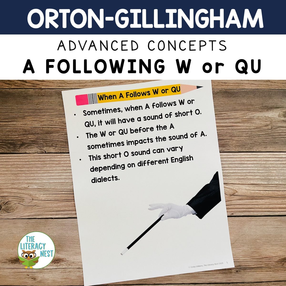 Advanced Orton-Gillingham Activities Sounds of WA - The Literacy Nest