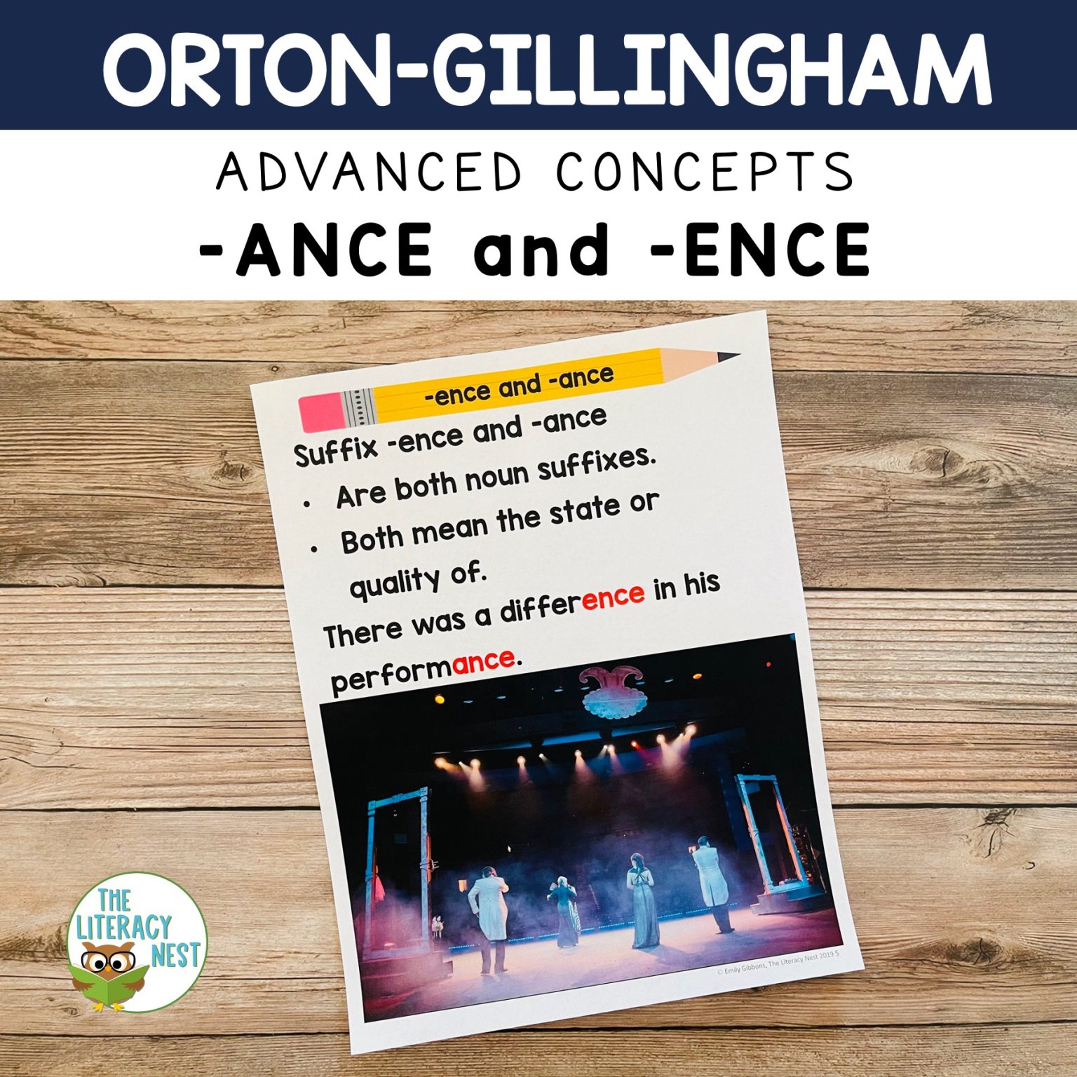 Suffix -ANCE and -ENCE for Advanced Orton-Gillingham Activities - The ...