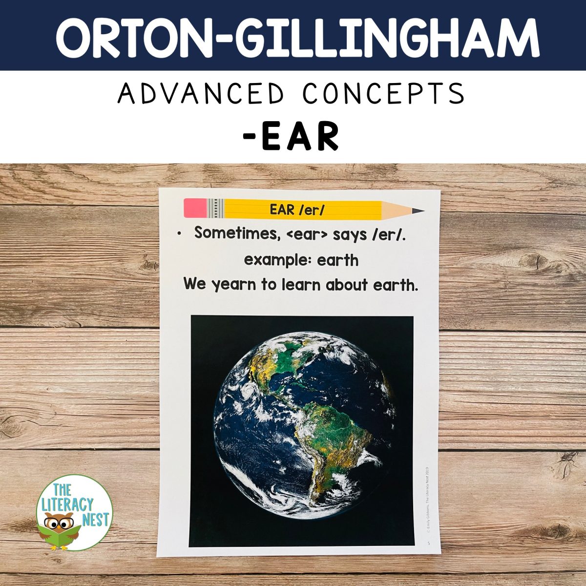 Advanced Orton-Gillingham Activities for EAR /er/ - The Literacy Nest