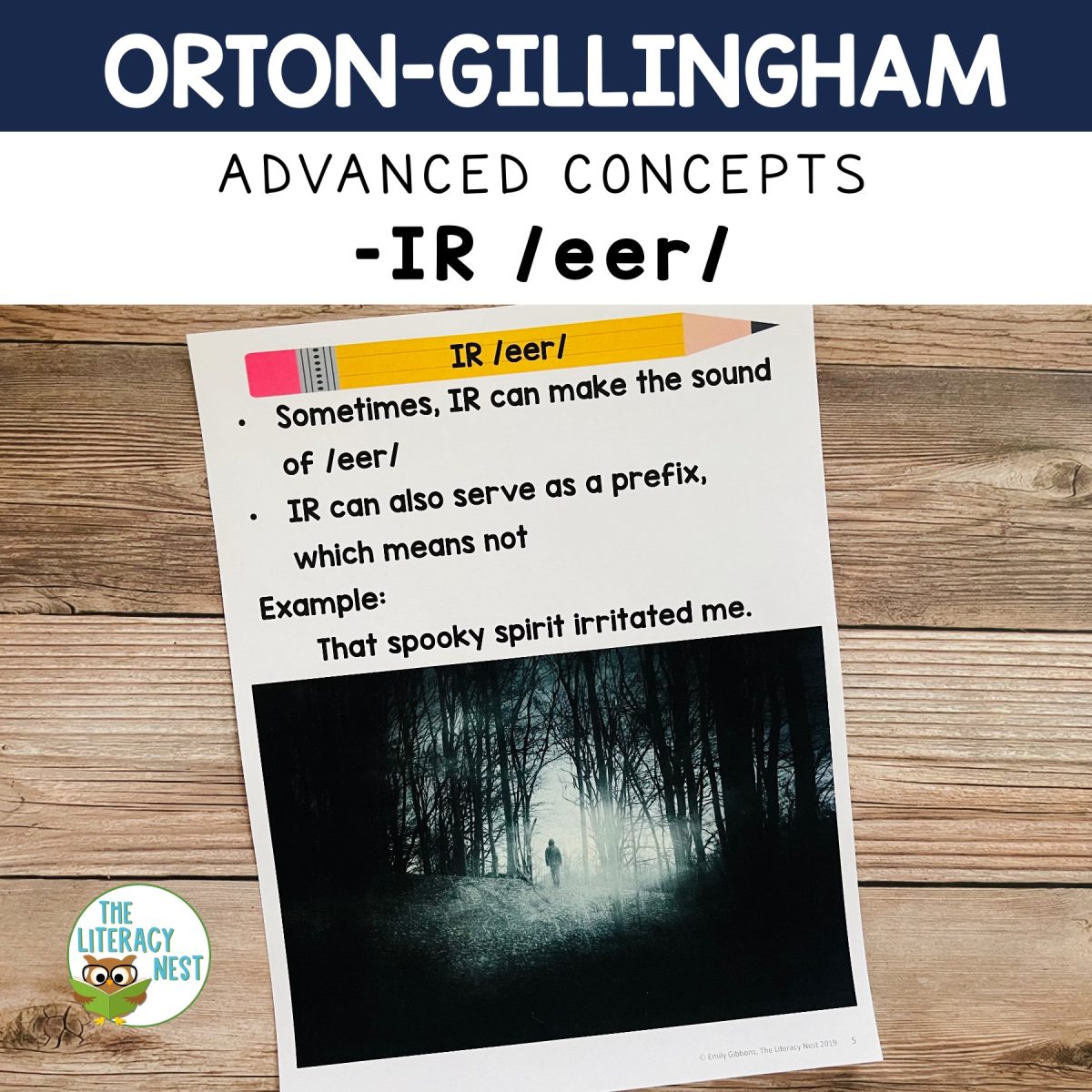 Advanced Orton-Gillingham Activities for IR /eer/ - The Literacy Nest