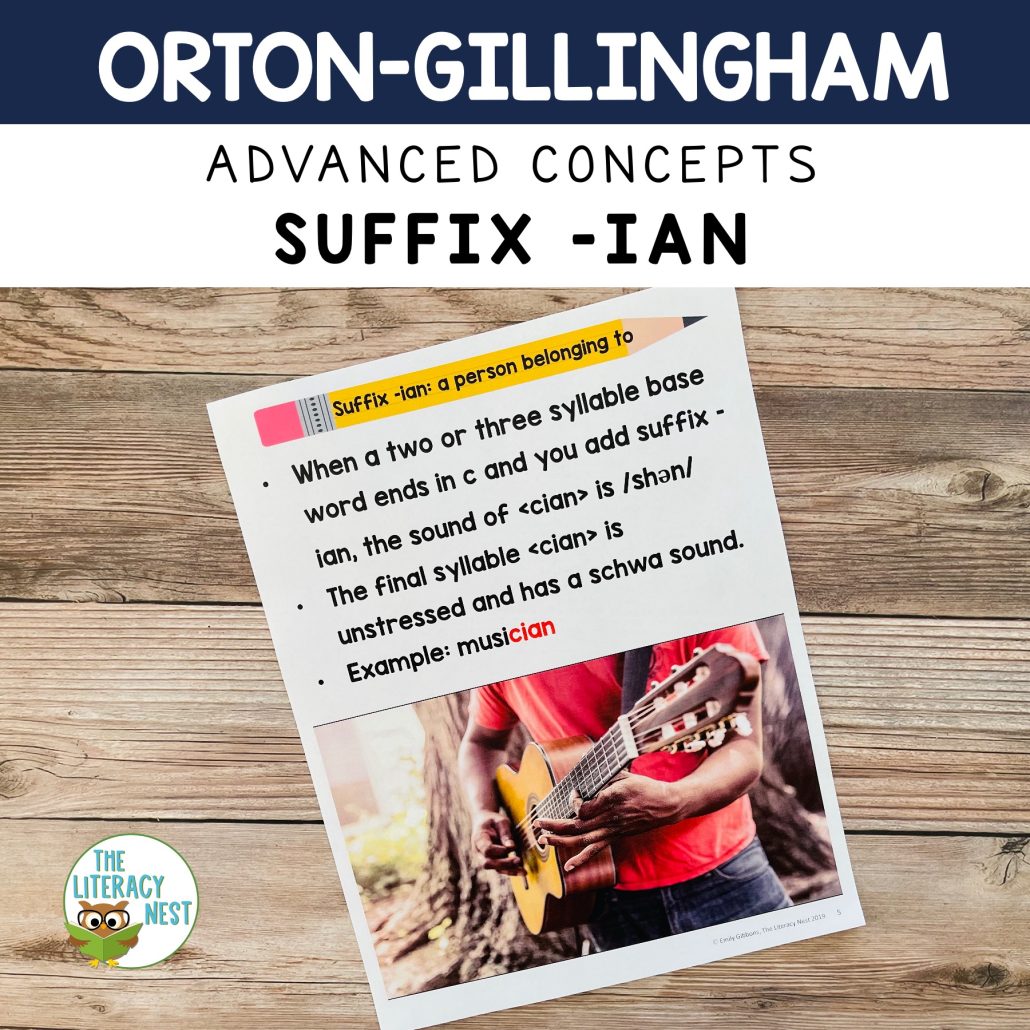 Suffix -AL and -IAL for Advanced Orton-Gillingham Activities - The ...