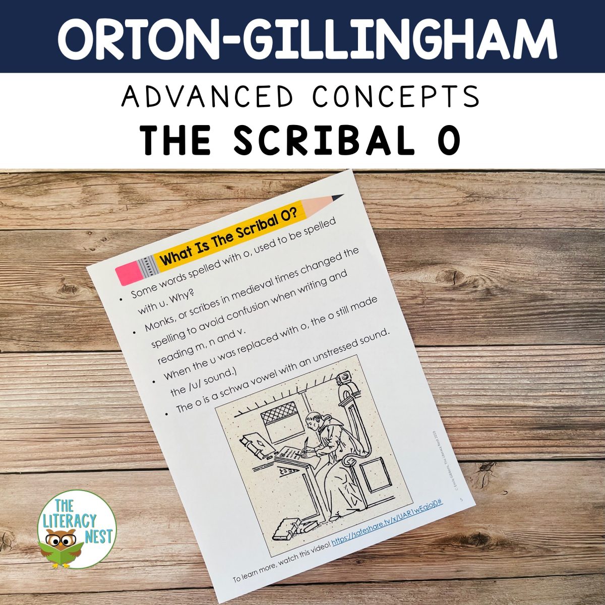 Advanced Orton-Gillingham Activities for Scribal O - The Literacy Nest