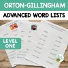 Decodable Word Lists & Sentences for ADVANCED Orton Gillingham Level 5 ...
