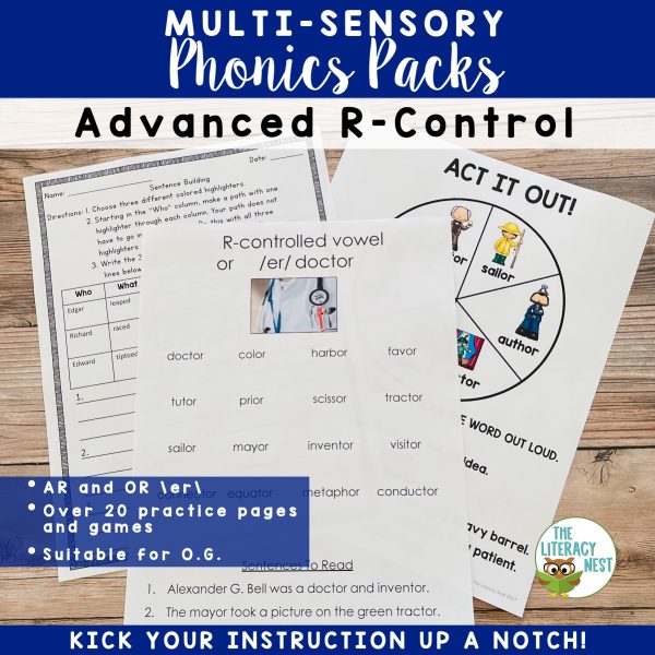 Summer Review: R-Controlled Vowels | Phonics Packs Activities ...