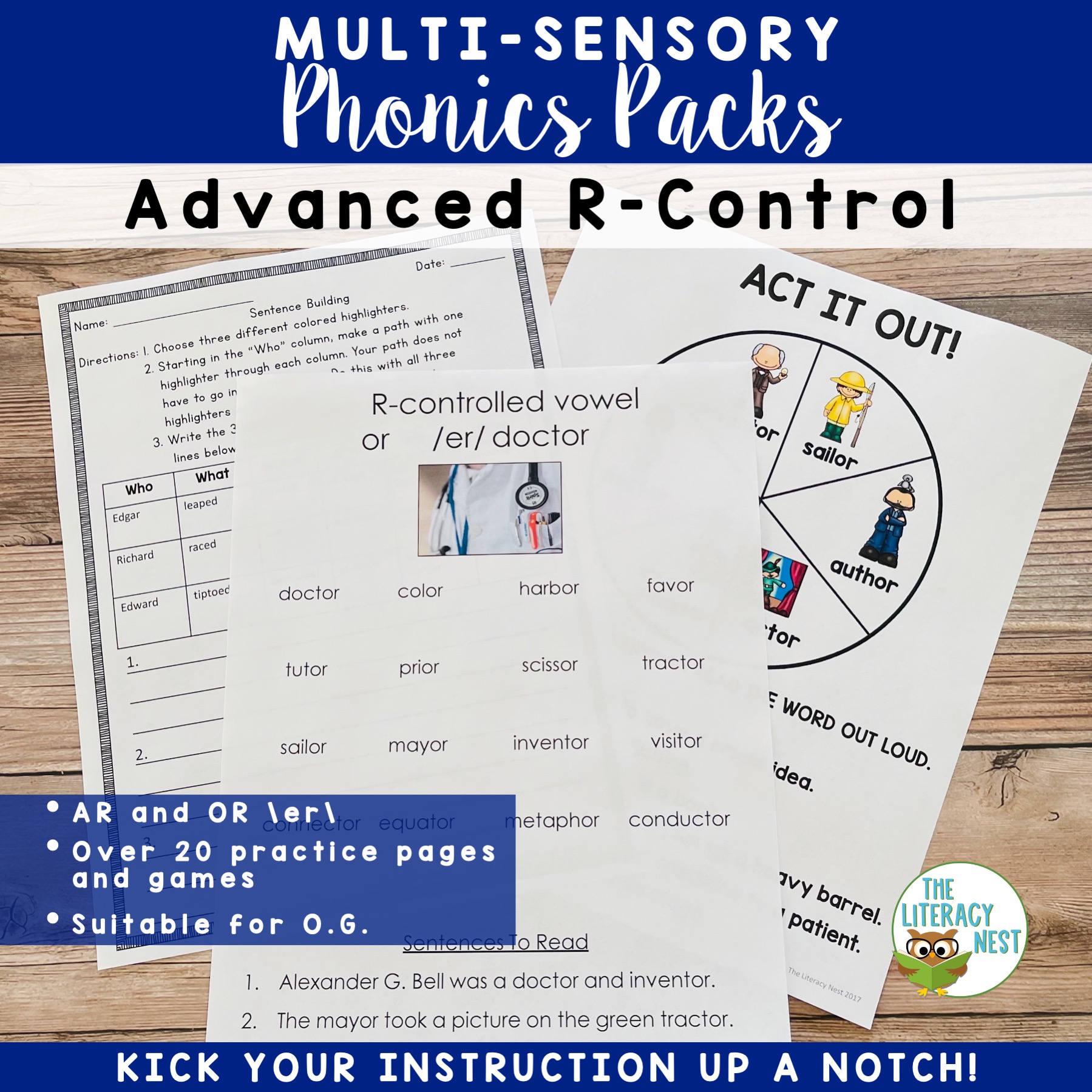 Summer Review: R-Controlled Vowels | Phonics Packs Activities ...