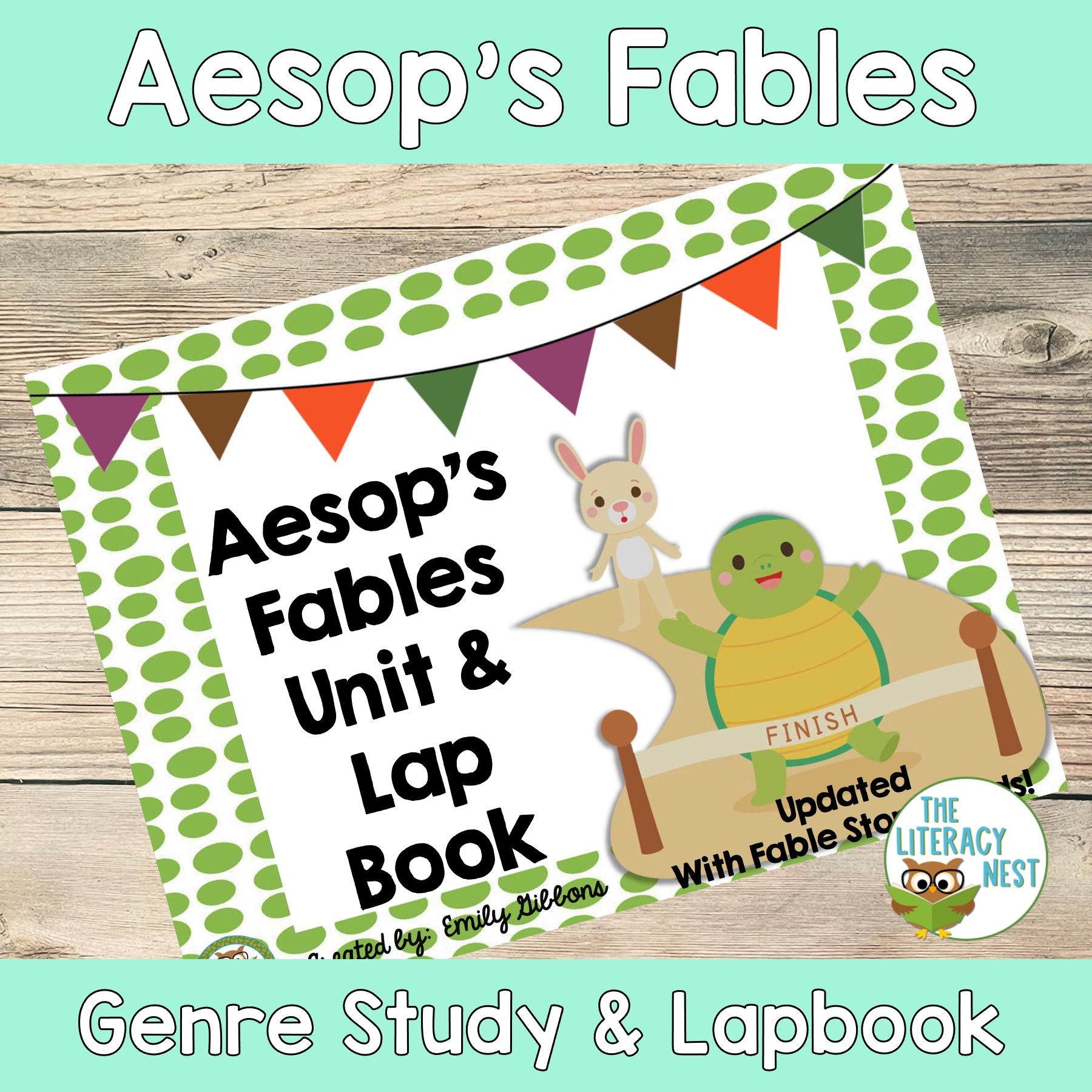 Aesop's Fables Literacy Activities, Graphic Organizers and Lapbook ...