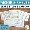 Aesop's Fables Literacy Activities, Graphic Organizers and Lapbook ...