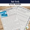 Task Cards: Arctic Animals Informational Text Nonfiction Activity Set ...