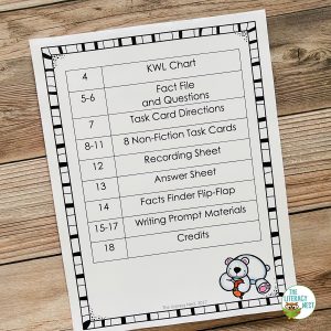 Task Cards Arctic Animals Informational Text Activity Set - The ...