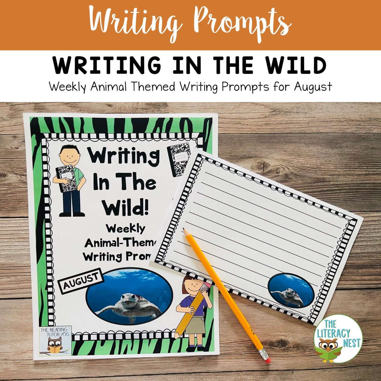 Literacy Centers: August | Animal Picture Prompts Literacy Activities ...