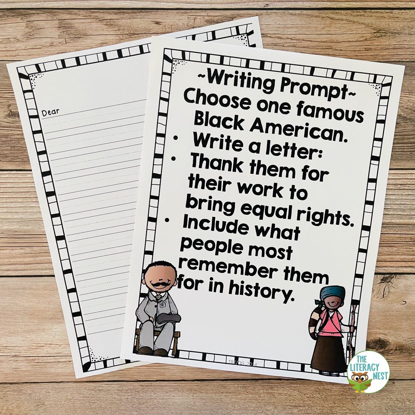 Task Cards: Black History Month Nonfiction Informational Text Literacy ...