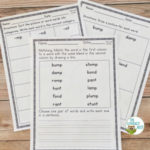 Consonant Blends Worksheets and Activities BUNDLE for Orton-Gillingham ...