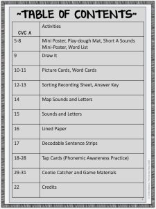 CVC Short A Phonics Activities for Orton-Gillingham Lessons - The ...