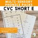 CVC Short E Phonics Activities for Orton-Gillingham Lessons - The ...