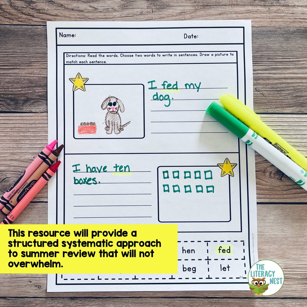Summer Review: CVC | Phonics Packs Activities Words Worksheets - The ...