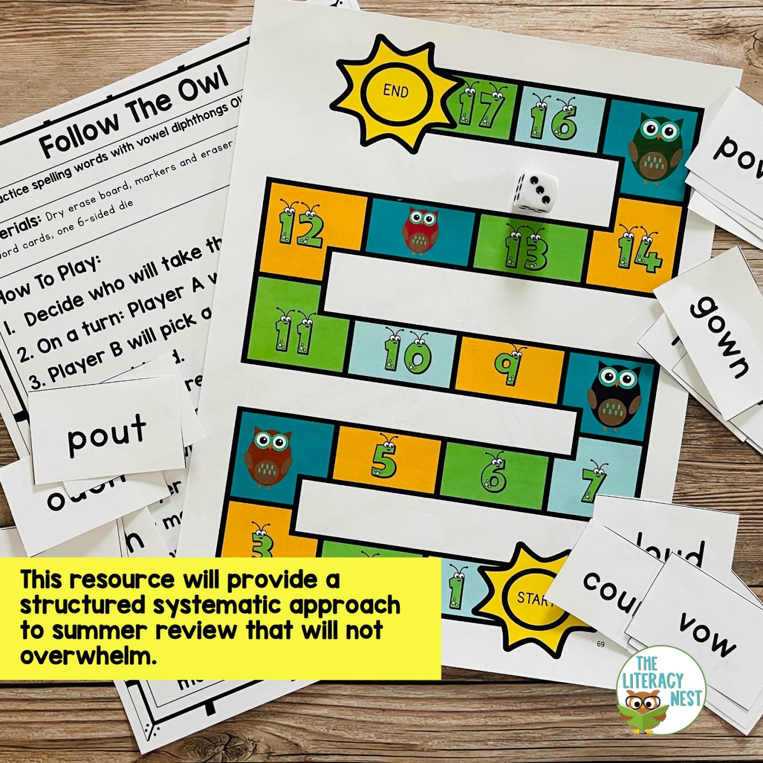 Summer Review: Vowel Teams and Diphthongs Phonics Activities and ...