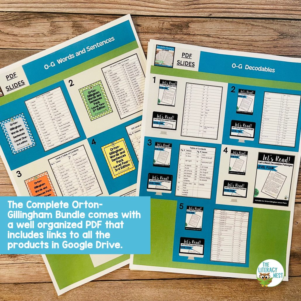 Complete Orton-Gillingham Bundle to support Orton-Gillingham Lesson ...