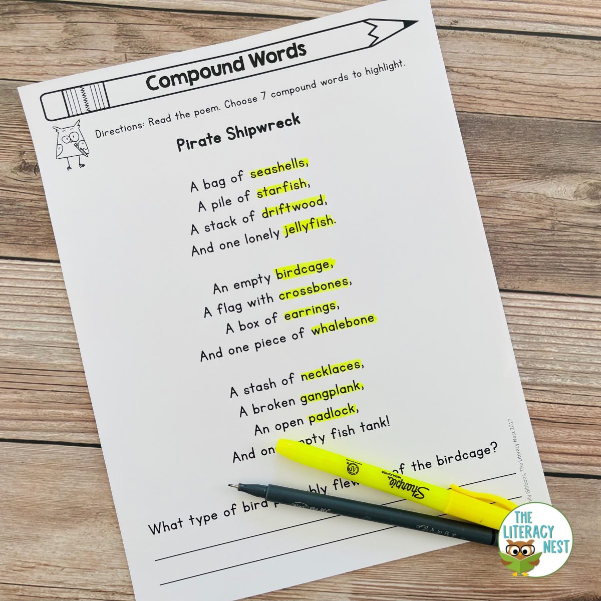 Compound Words Practice and Games Literacy Activity - The Literacy Nest