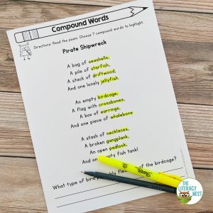 Compound Words Practice and Games Literacy Activity - The Literacy Nest