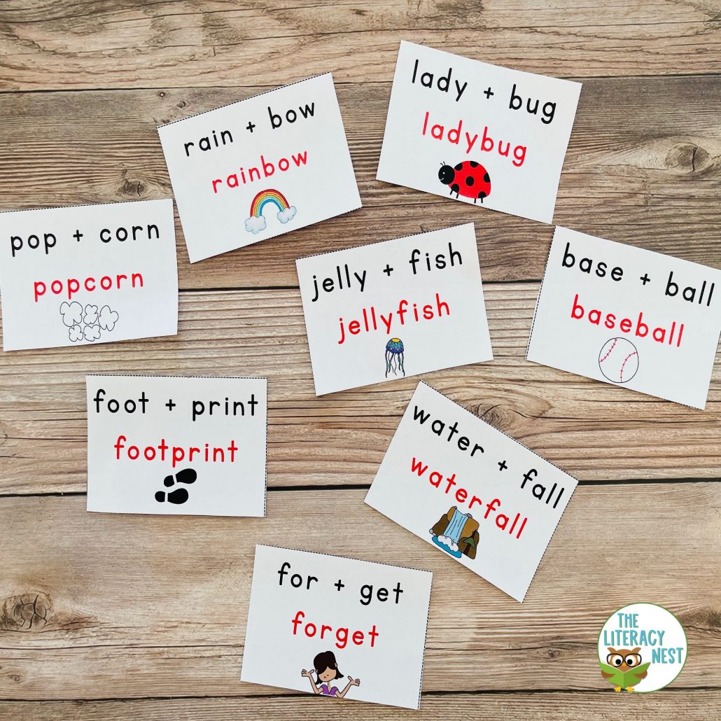 Compound Words Practice and Games Literacy Activity - The Literacy Nest