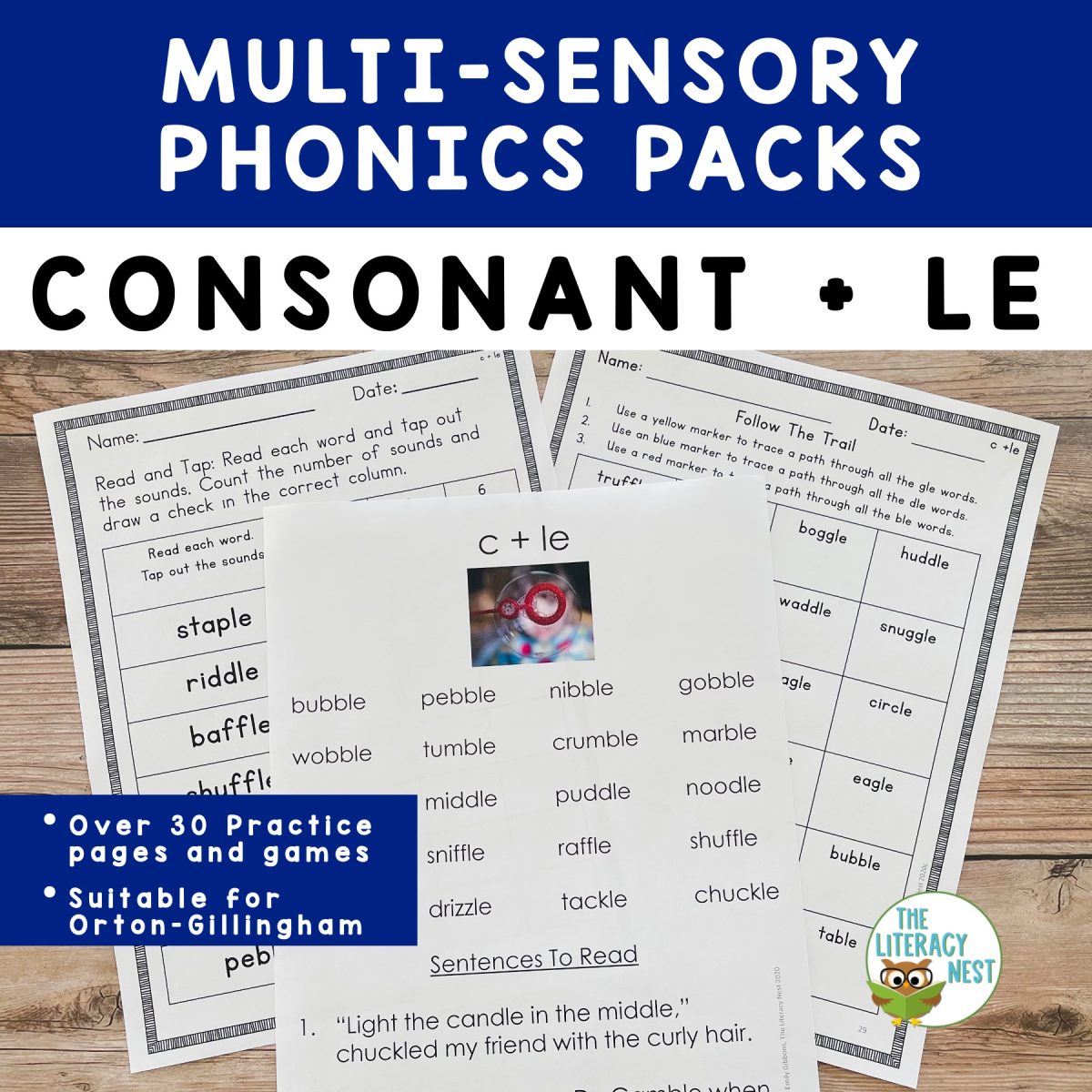 Decodable Passages for Consonant + LE Syllables - The Literacy Nest