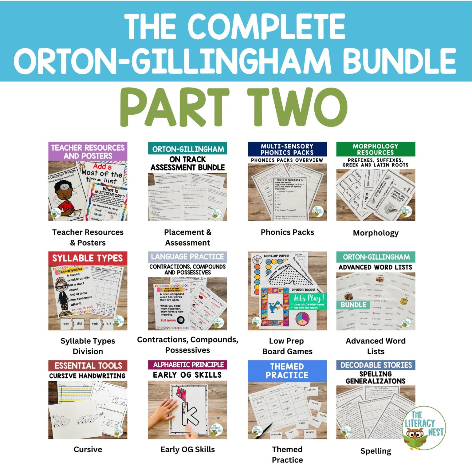 Orton-Gillingham Activities, Games and Worksheets Complete Bundle (part ...