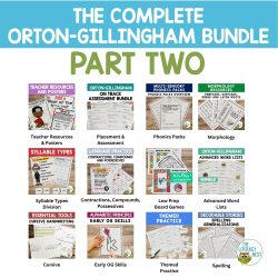 Orton-Gillingham Activities, Games and Worksheets Complete Bundle (part ...