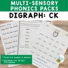 Digraph CK Worksheets and Activities for Orton-Gillingham Lessons - The ...
