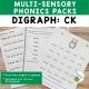 Digraph CK Worksheets and Activities for Orton-Gillingham Lessons - The ...