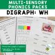 Digraph WH Worksheets and Activities for Orton-Gillingham Lessons - The ...
