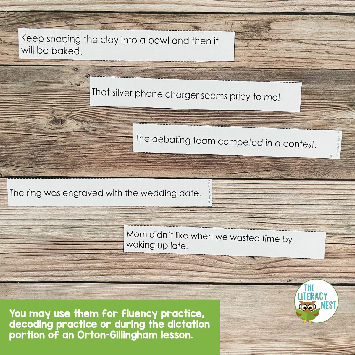 Orton-Gillingham Decodable Sentences Level Four - The Literacy Nest