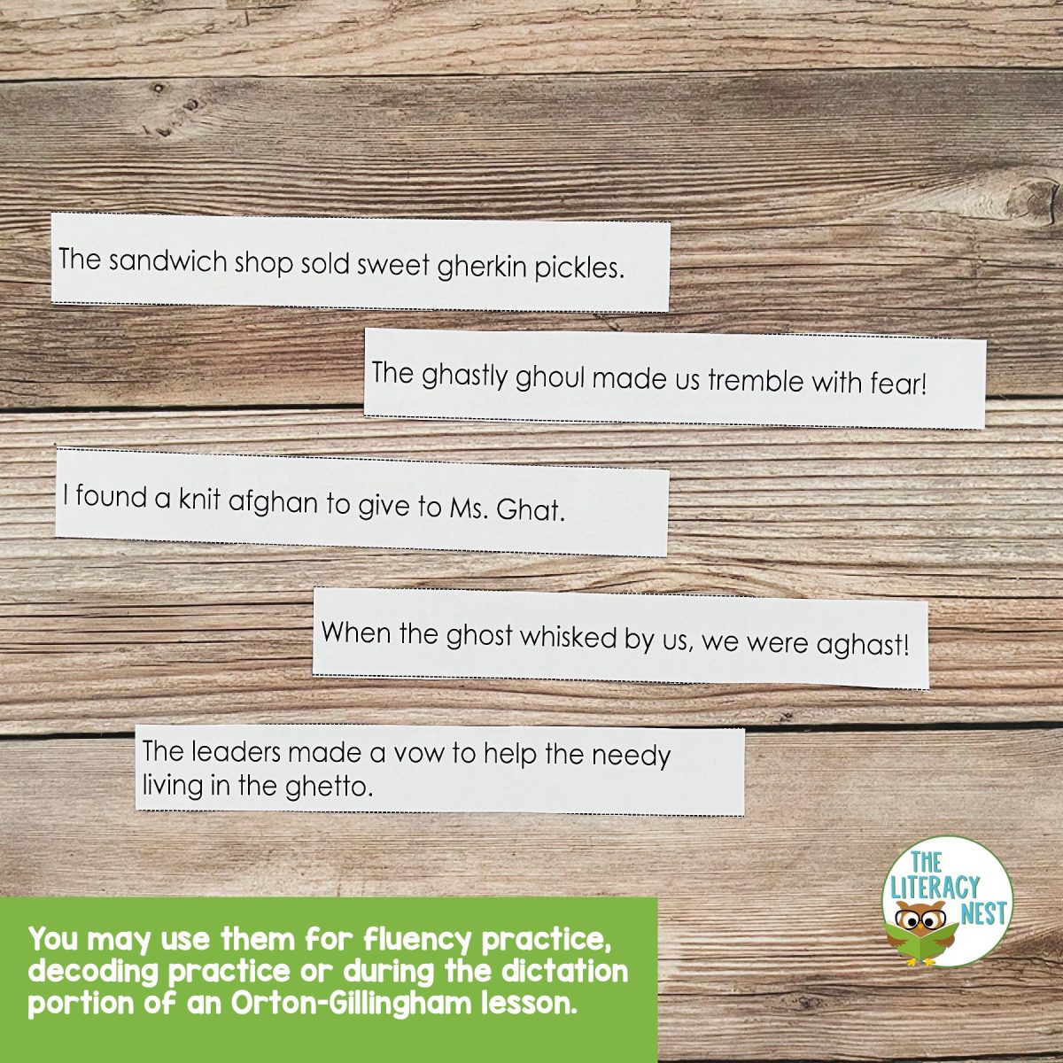 Orton-Gillingham Decodable Sentences Level Five - The Literacy Nest