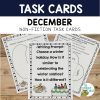 Task Cards Winter Solstice Informational Text Activity - The Literacy Nest