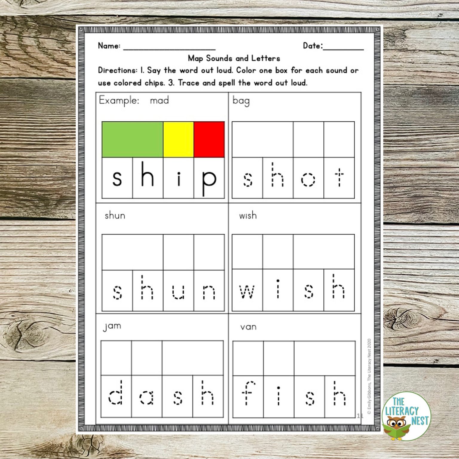 Digraph SH Worksheets and Activities for Orton-Gillingham Lessons - The ...