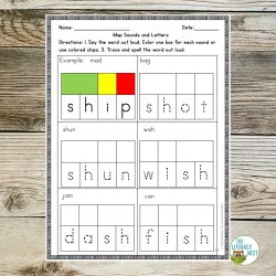 Digraph SH Worksheets and Activities for Orton-Gillingham Lessons - The ...