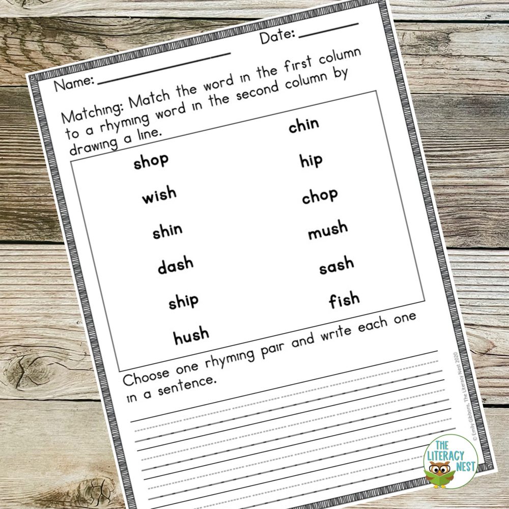 Digraph SH Worksheets and Activities for Orton-Gillingham Lessons - The ...