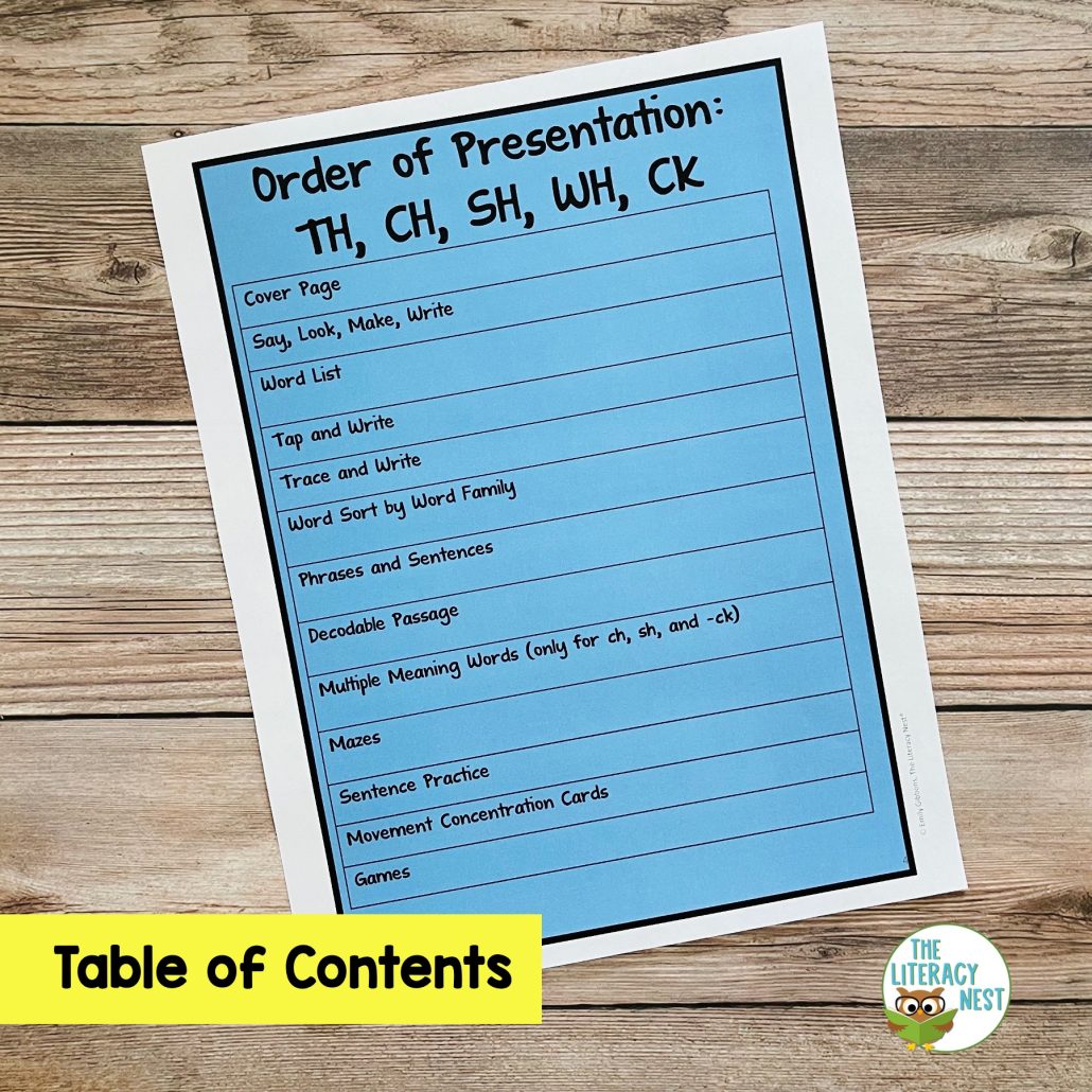 Consonant Digraphs Activities for Orton-Gillingham Lessons SUMMER ...